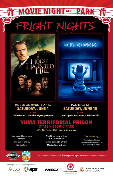 Movie Nights in the Park - Fright Night June 1, 2024 - Yuma Territorial ...